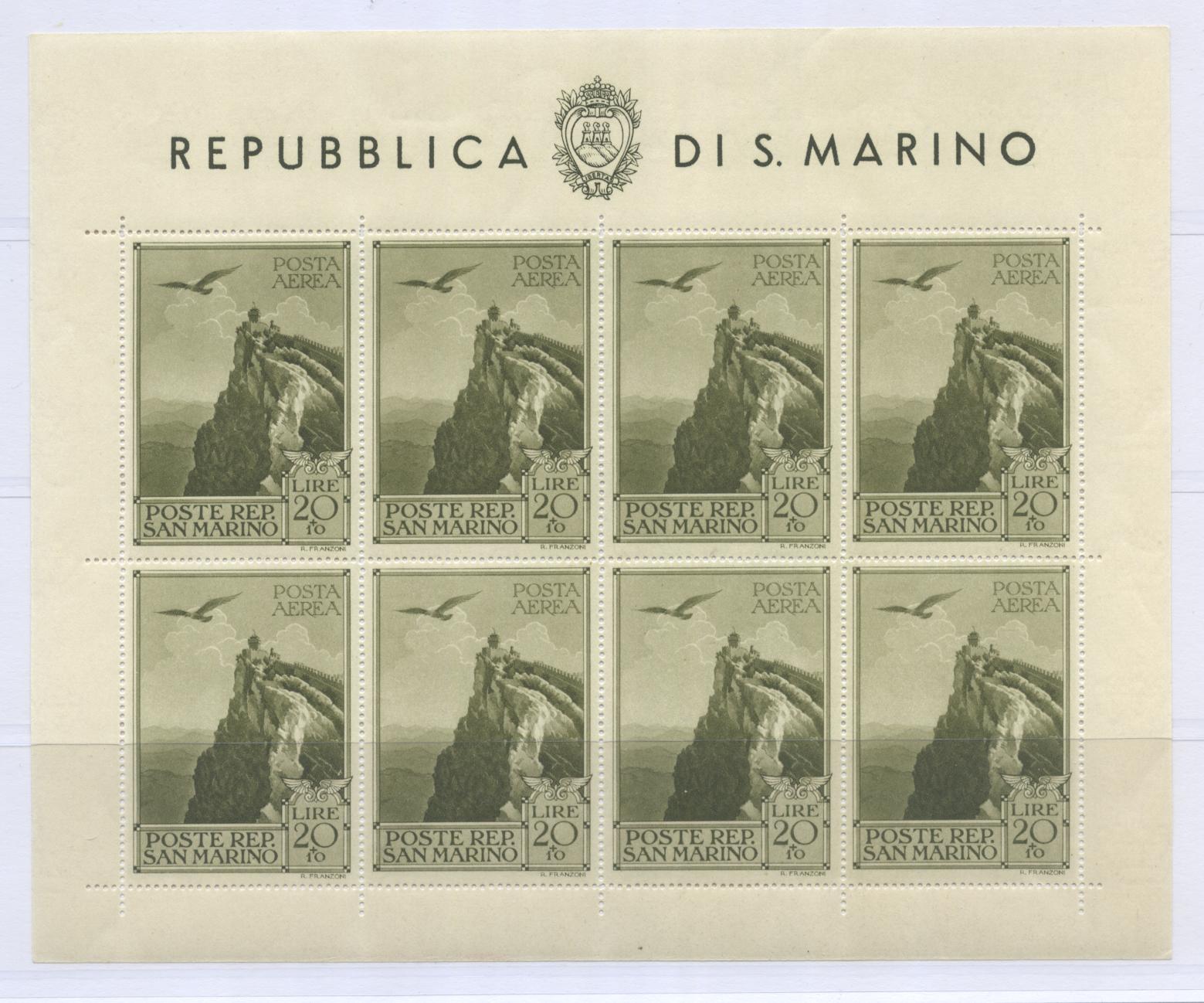 San Marino 1944 B.f. Case Popolari ** Lusso