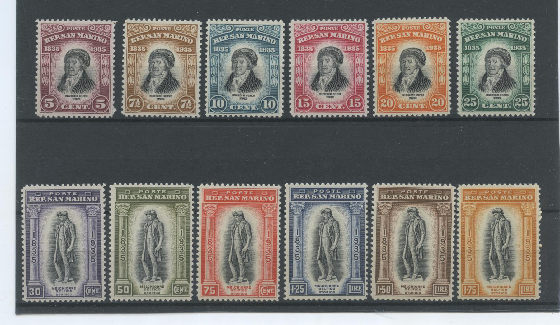 San Marino 1935 Delfico 12V. * Centrato